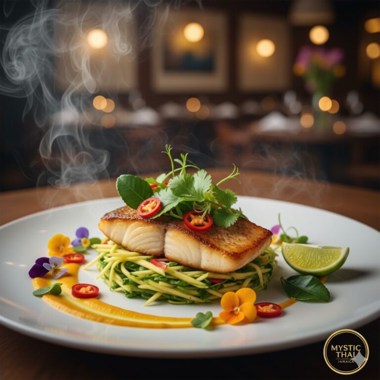 The Art of Thai Plating — Visual Beauty Meets Flavor - Mystic Thai Jamaica